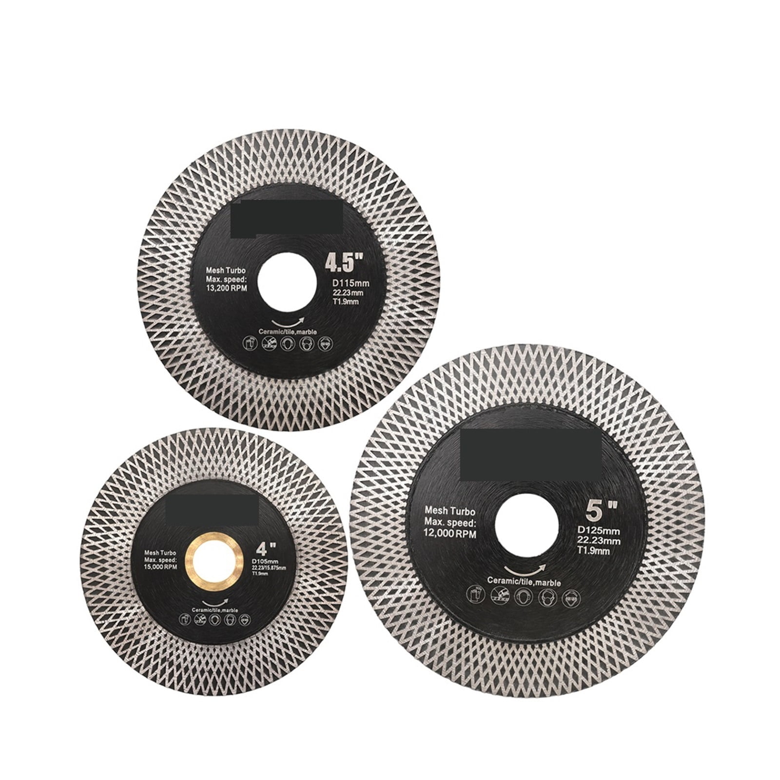 1pc Diamond Diamond Cutting&Grinding Double Sided Saw Disc 105/115 ...
