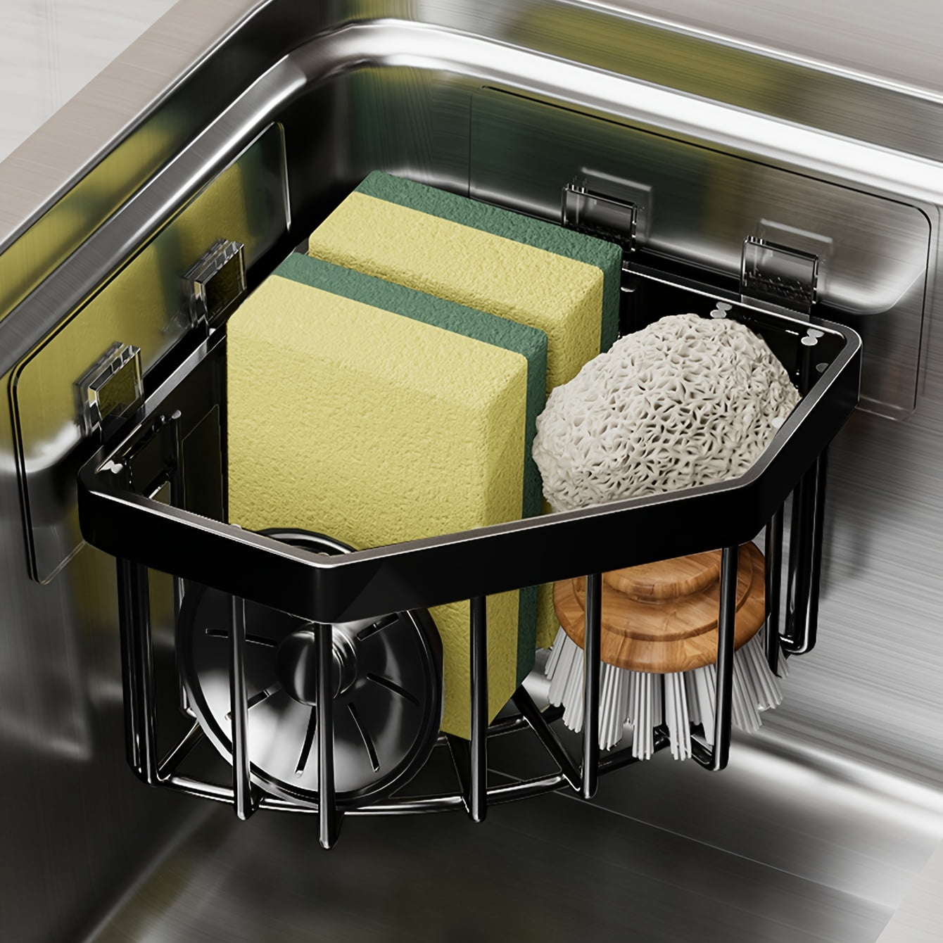 1pc Dish Cloth & Sponge Holders, Sponge Drain Storage Holder, Sink ...
