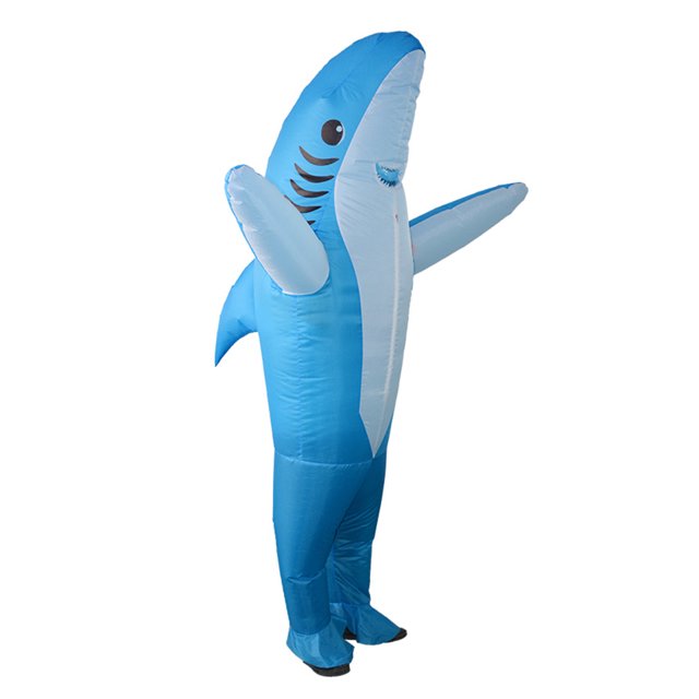 1pc Dolphin Inflatable Costume Funny Cartoon Animal Doll Props Dolphins ...