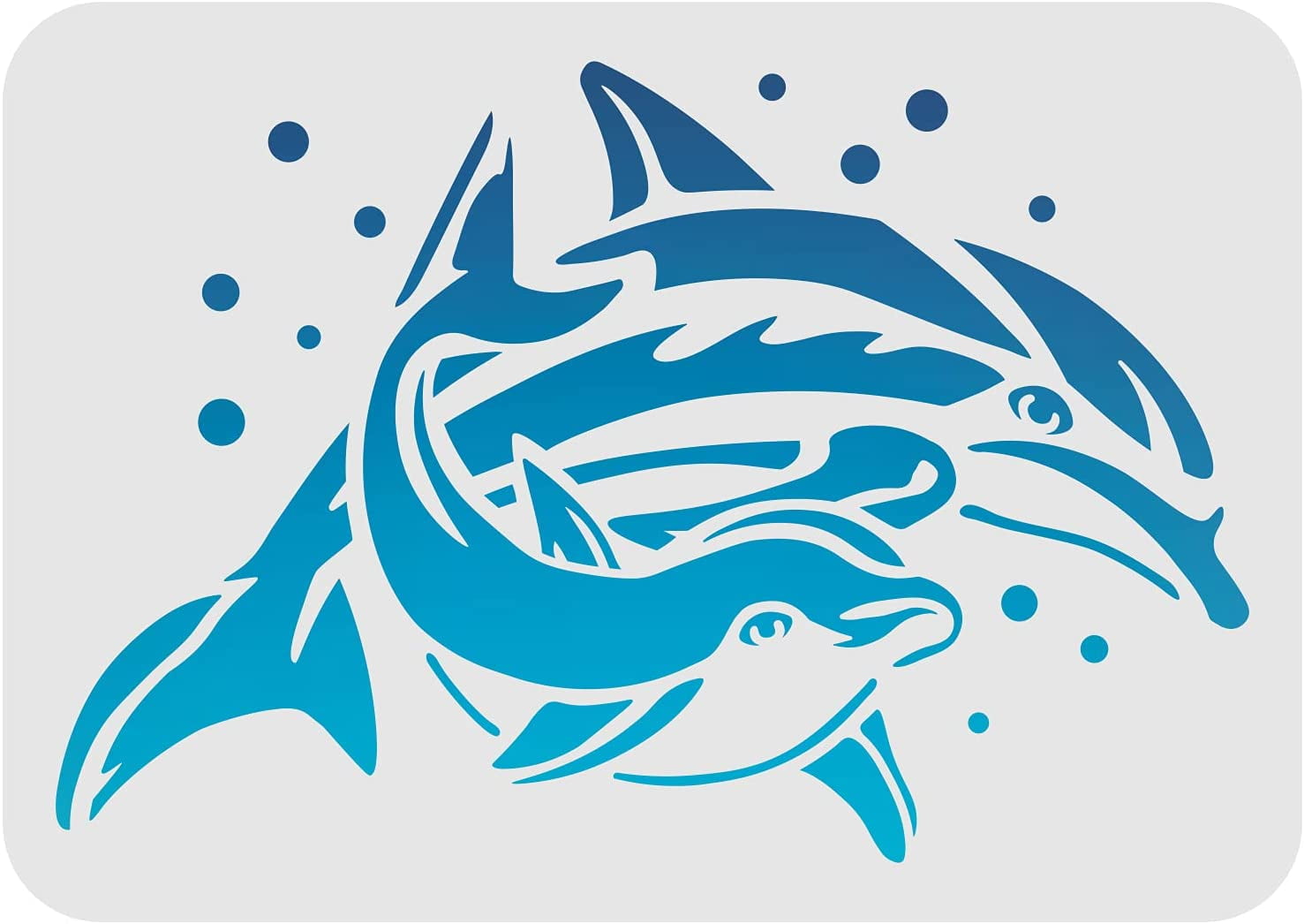 1pc Dolphin Stencil 11.7x8.3Inch 29.7x21cm Sea Ocean Creatures Stencils ...