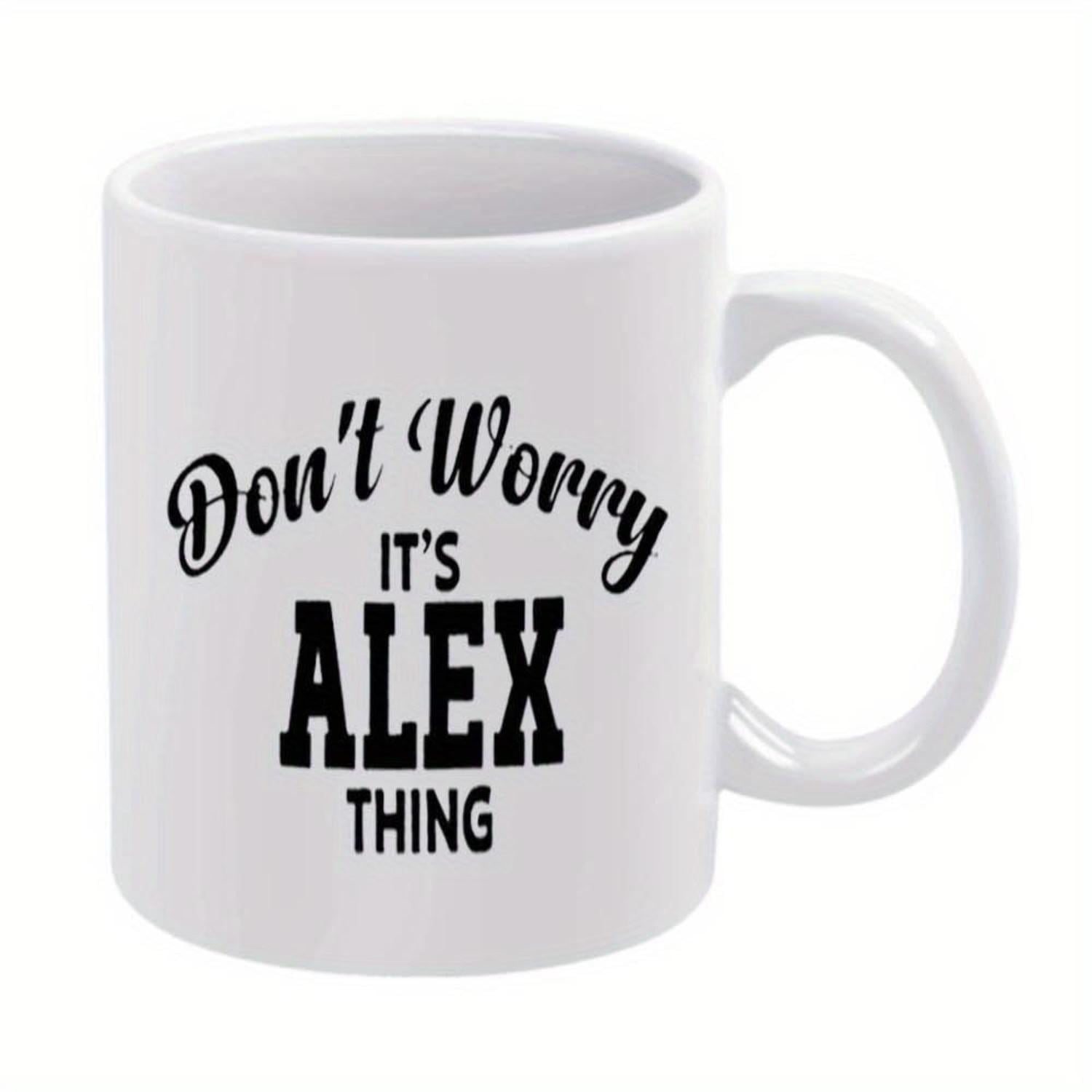 1pc Don t Worry It S Thing 11oz Ceramic Coffee Mug White with Black ...