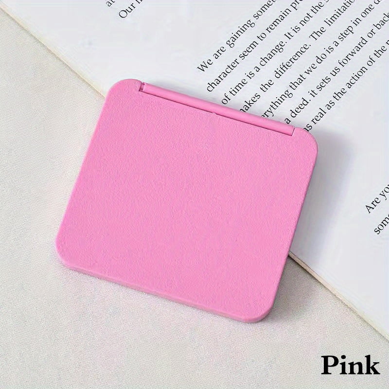 1pc Double-Sided Square Makeup Mirror - Portable Compact Pocket Mirror ...