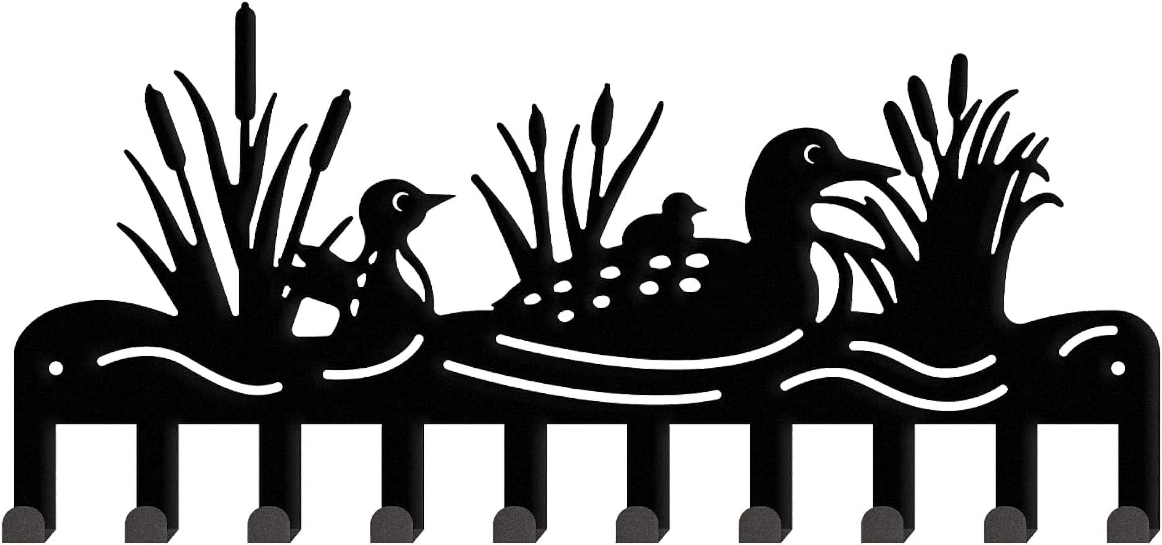 1pc Duck Reed Key Hook Animal Wall Mounted Hook Hangers Iron Hook Coat ...