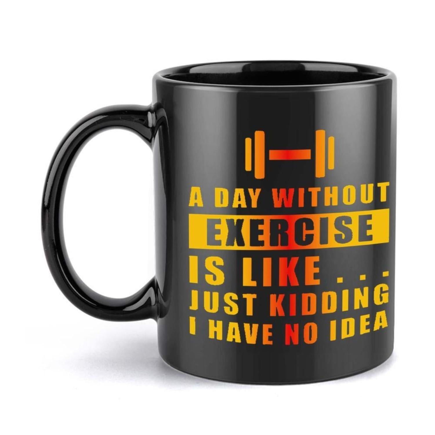 1pc Dumbbell Text Joke Mug 11 Ounce Holiday Birthday Christmas Summer ...