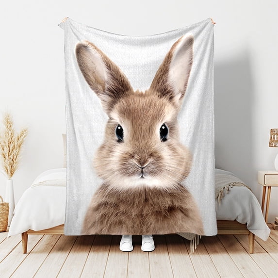 1pc Easter Bunny Printed Blanket Sofa Bed and Home Decoration All ...
