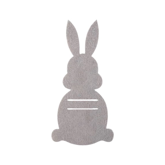 1pc Easter Felt Bunny Cutlery Holder: Convenient Utensil Storage for ...