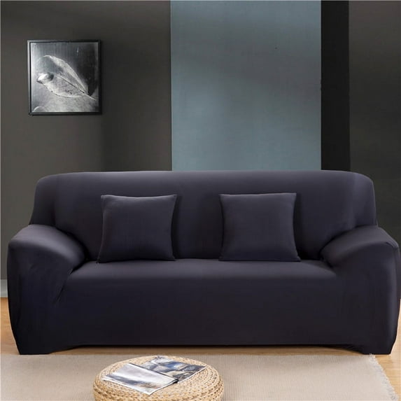 1pc Elastic Sofa Covers for Living Room Solid Color Spandex Sectional ...