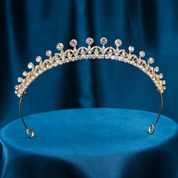1pc, Elegant Zinc Alloy Crown with Sparkling Rhinestones - Perfect for ...