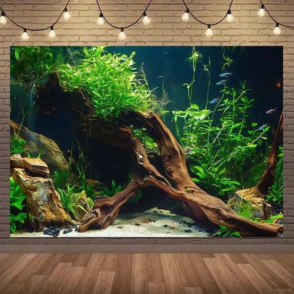 1pc Enchanted Aquatic Wonderland Background tapestry - Vibrant Fish ...