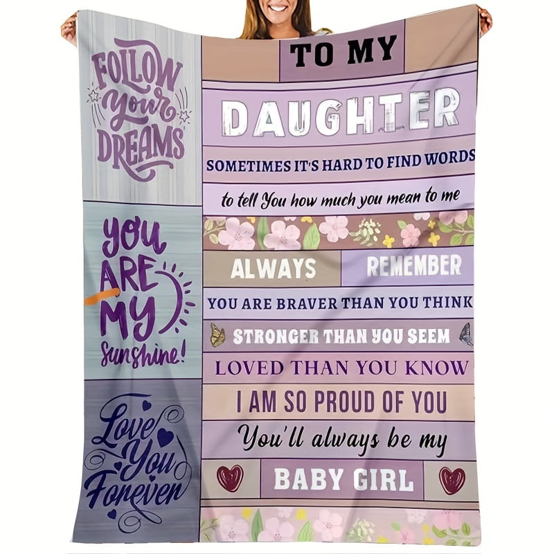 1pc Envelope Blanket For Daughter, Soft And Lightweight Autumn And ...