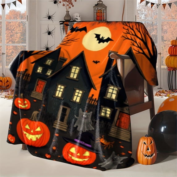 1pc Extra Large Plush Gothic Victorian Vampire Mansion & Jack-O ...