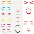 1pc Facial Features Stencils Emotions Sorrows and Joys Plastic Drawing ...