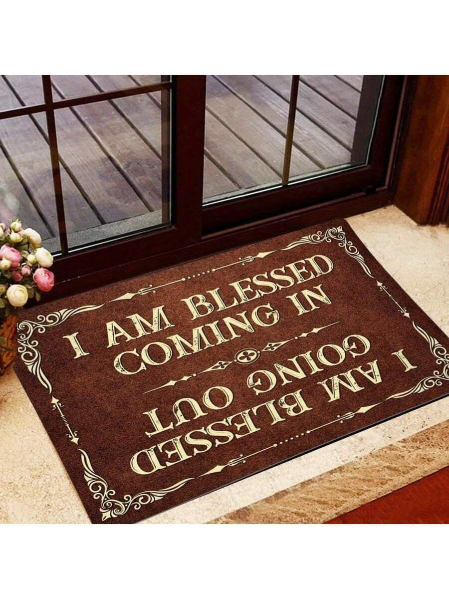 1pc Faithgee Religious Doormat (16"×24"/18"×30") | "I Am Coming In And ...