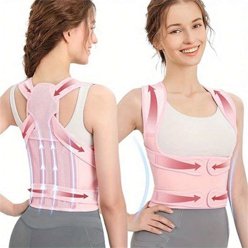 1pc Fall/Winter Pink Invisible Back Brace: Posture corrector for men ...