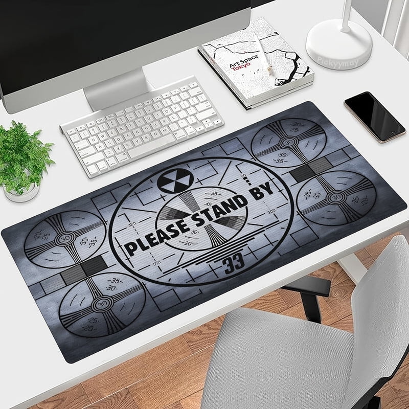 1pc Fallout "Please Stand By" Large Mouse Pad - Ultra-Smooth Desk Mat ...
