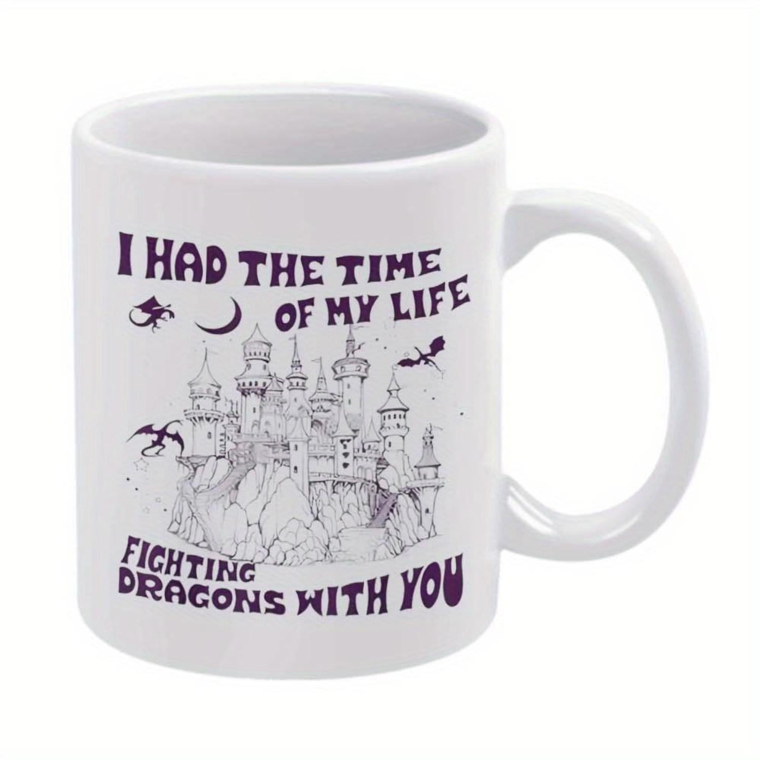 1pc Fantasy Castle Dragons Mug 11oz Ceramic Hand Wash Only Reusable ...