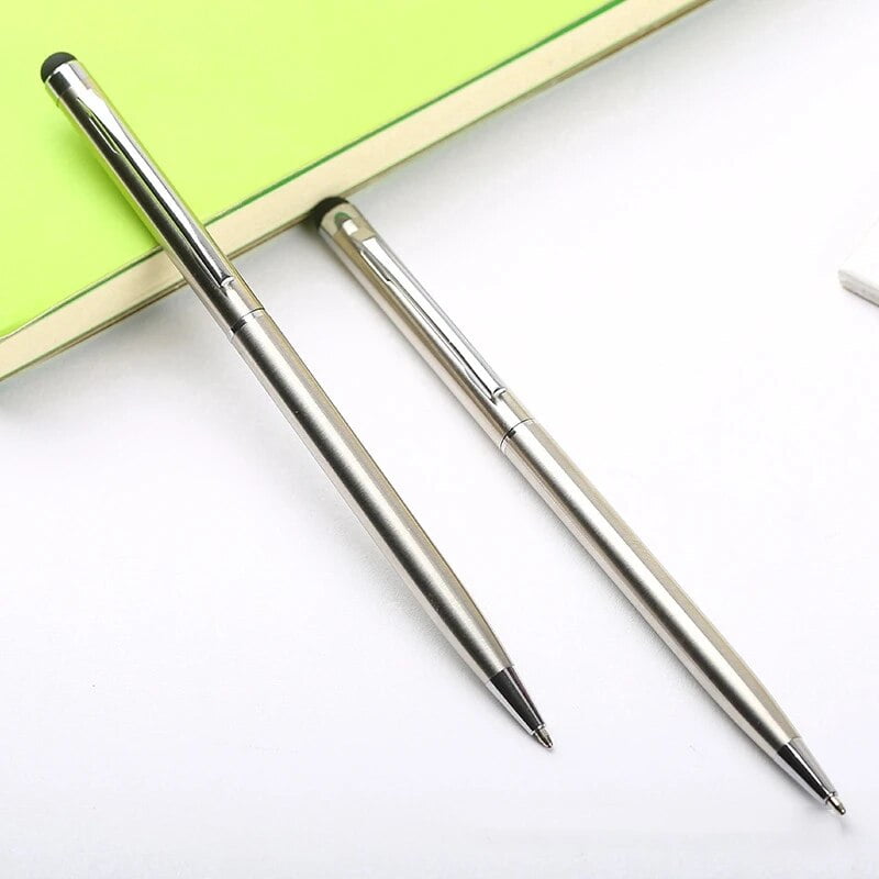 1pc Fashionable Metal Gel Pens 1.0 Mm Ballpoint Black Oil Ink ...