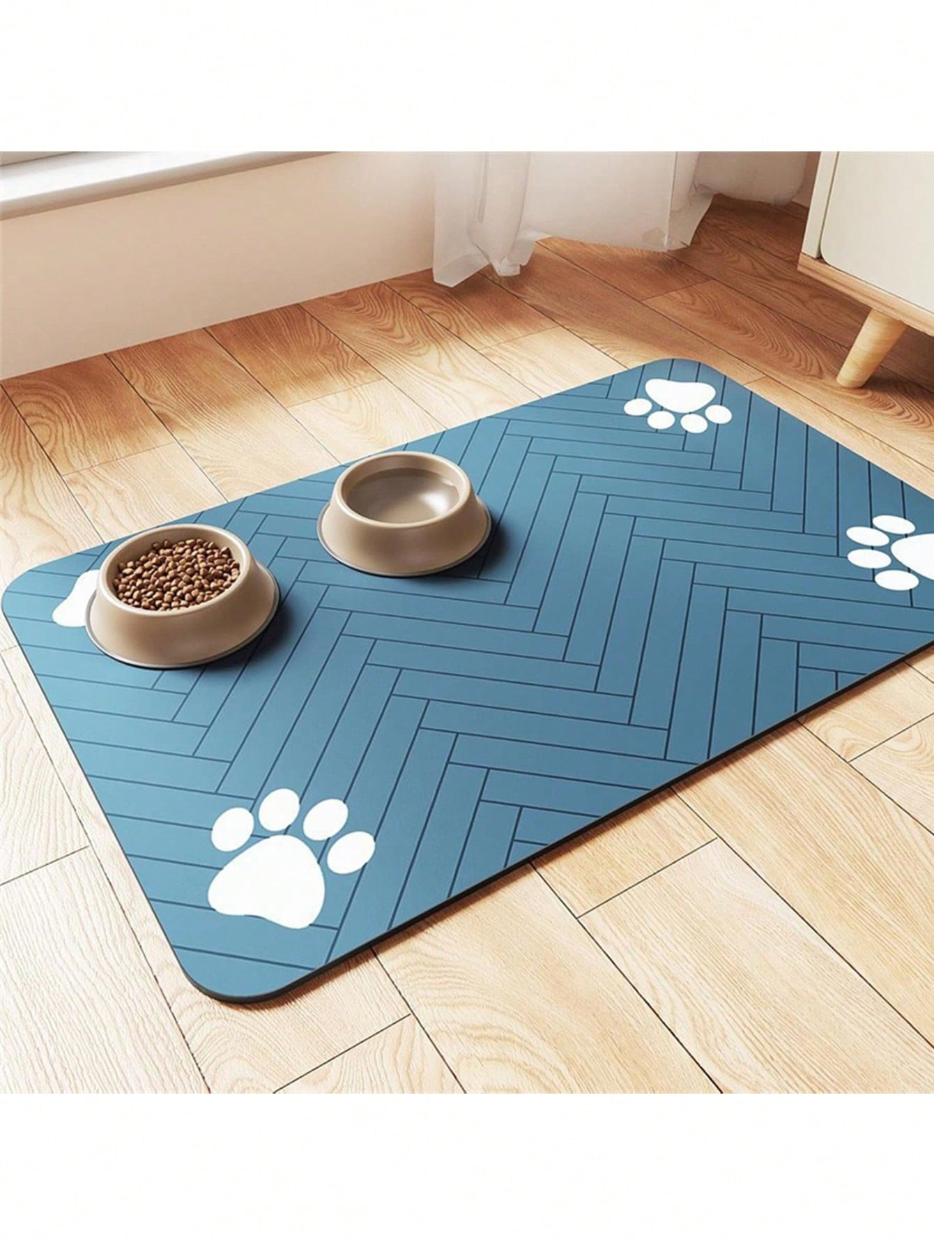 1pc Fast-Drying Diatomaceous Earth Pet Feeding Mat – Splash-Proof ...