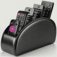 1pc Faux Leather Remote Control Holder, 5-Compartment Desktop Storage ...