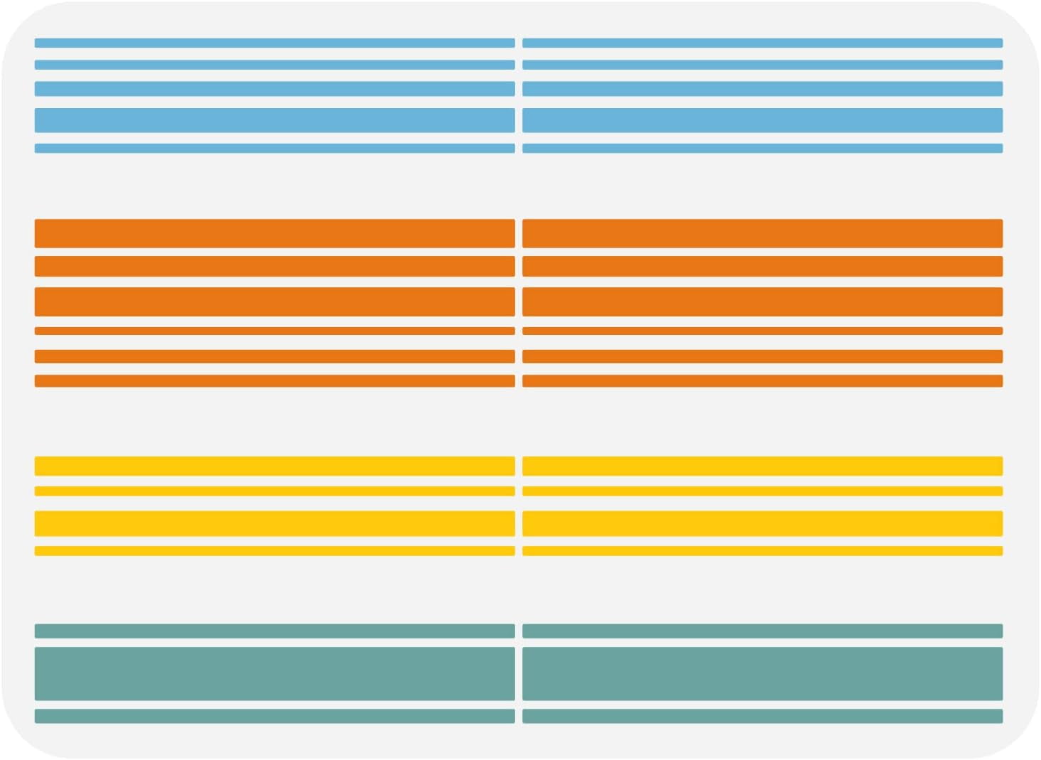 1pc Feedsack Stripe Stencil 11.7x8.3inch Reusable Flour Sack Tea Towel ...