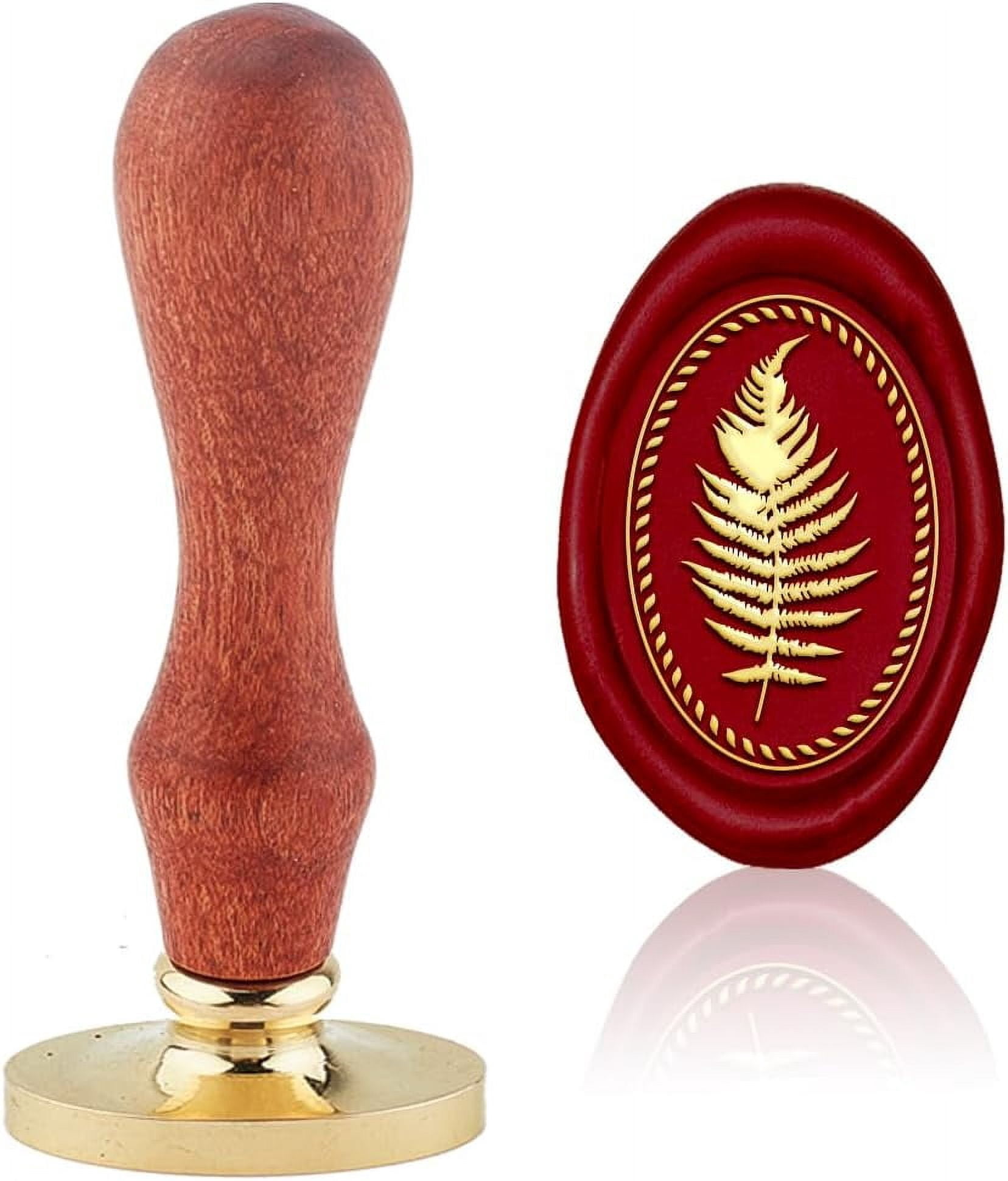 1pc Fern Leaf Wax Sealing Stamp Vintage Botanical Sealing Wax Stamp ...