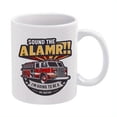 1pc Fire Truck Ceramic Mug 11oz Funny Coffee Cup with Sound Alarm I m ...