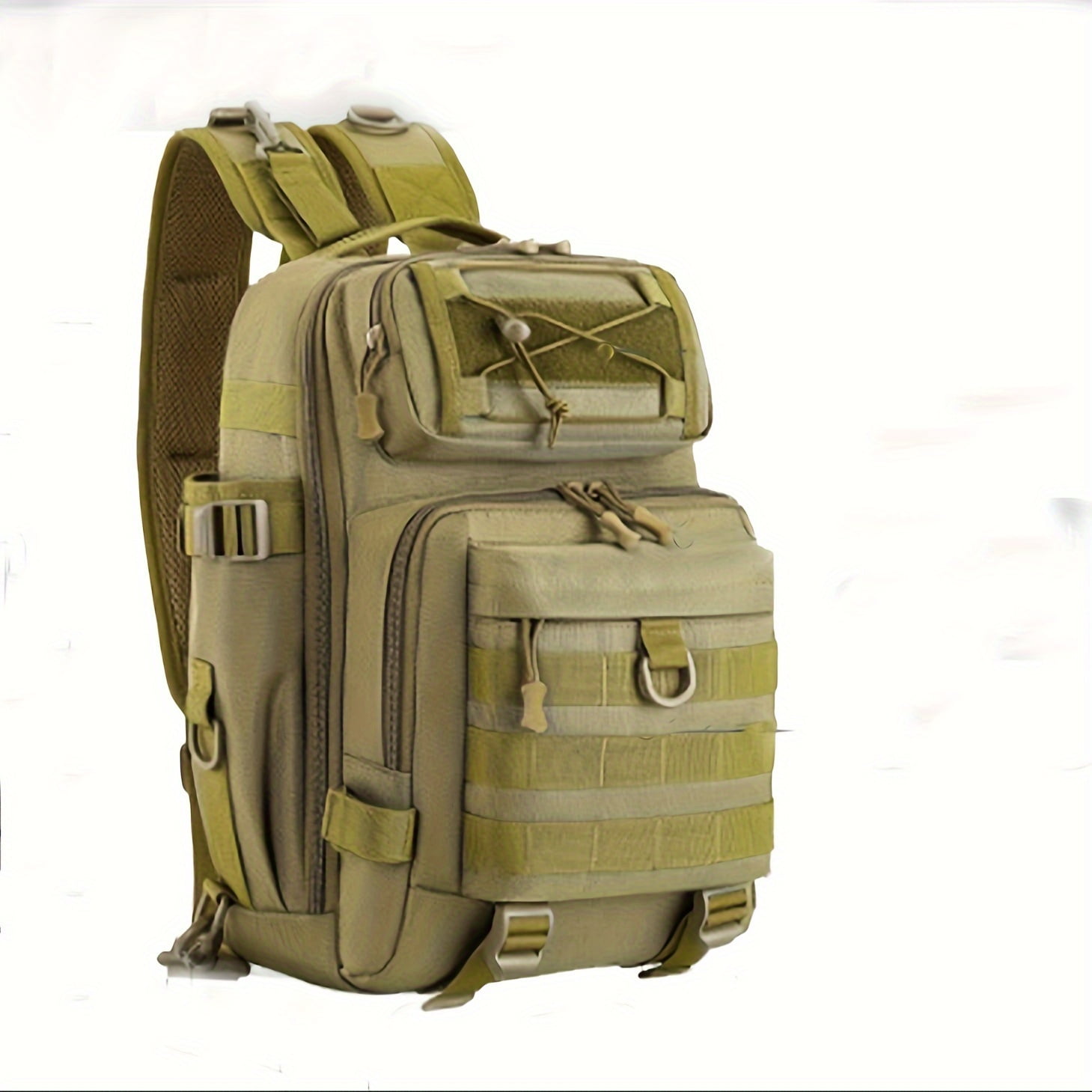 1pc Fishing Backpack Tackle Sling Bag - Fishing Backpack With Rod ...