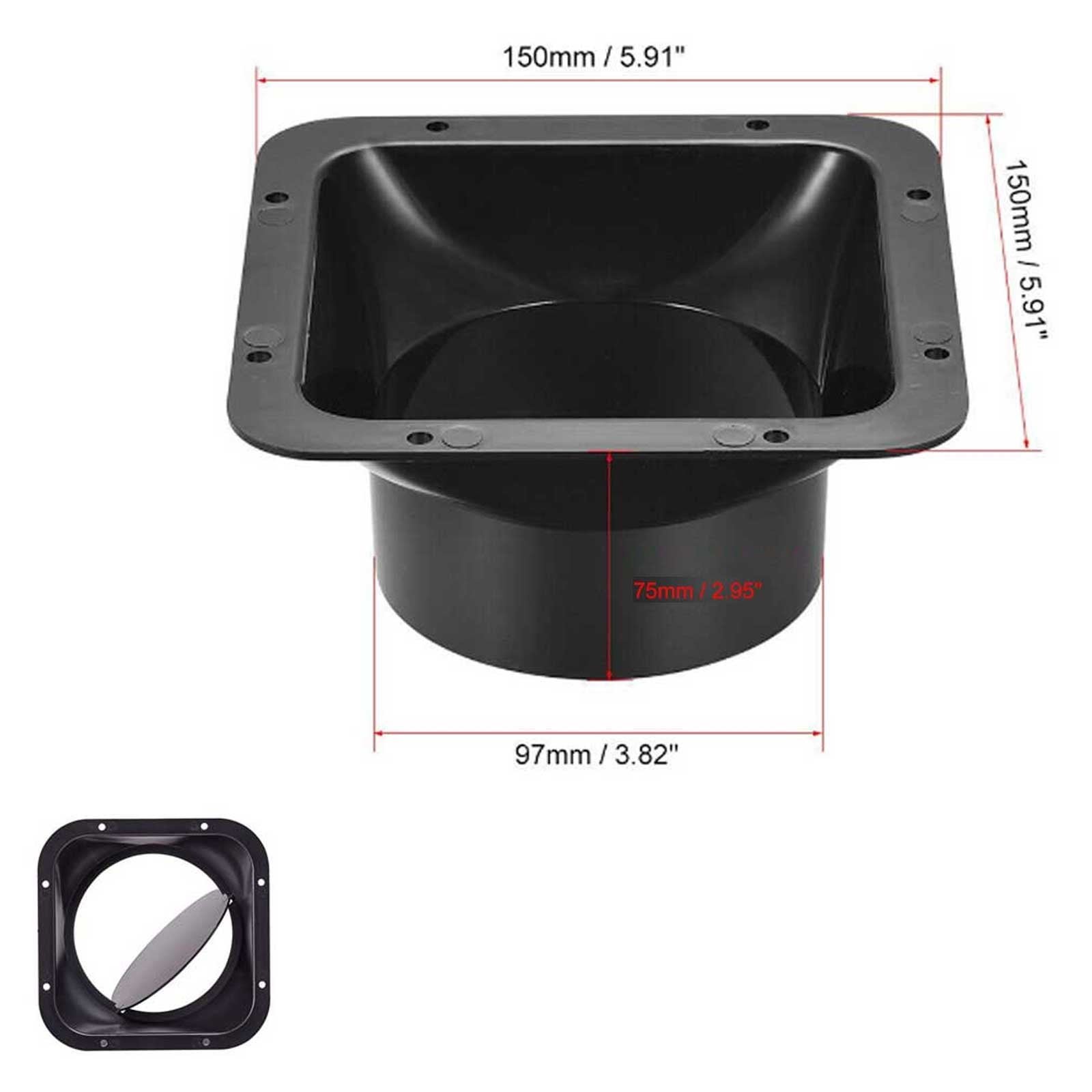 1pc Flange Connector Duct Fan Hose Connector Air Ventilation Adapter ...