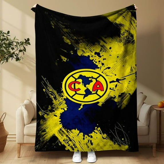 1pc Flannel Club América Soccer Logo Blanket, World Cup Fan Must-Have ...
