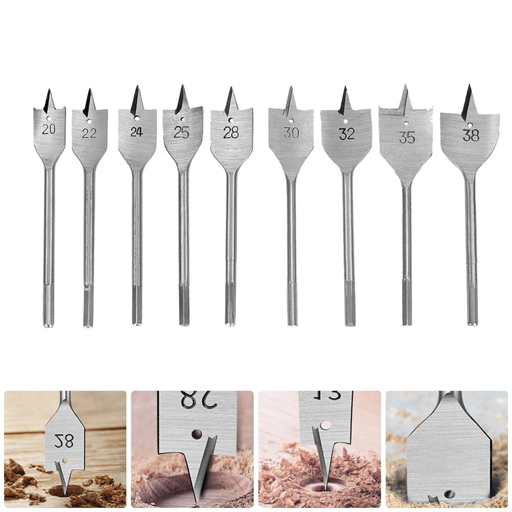 1pc Flat Wood Drill Bit Hole Cutter 10/12/16/18/20/25mm Hex Shank Spade ...