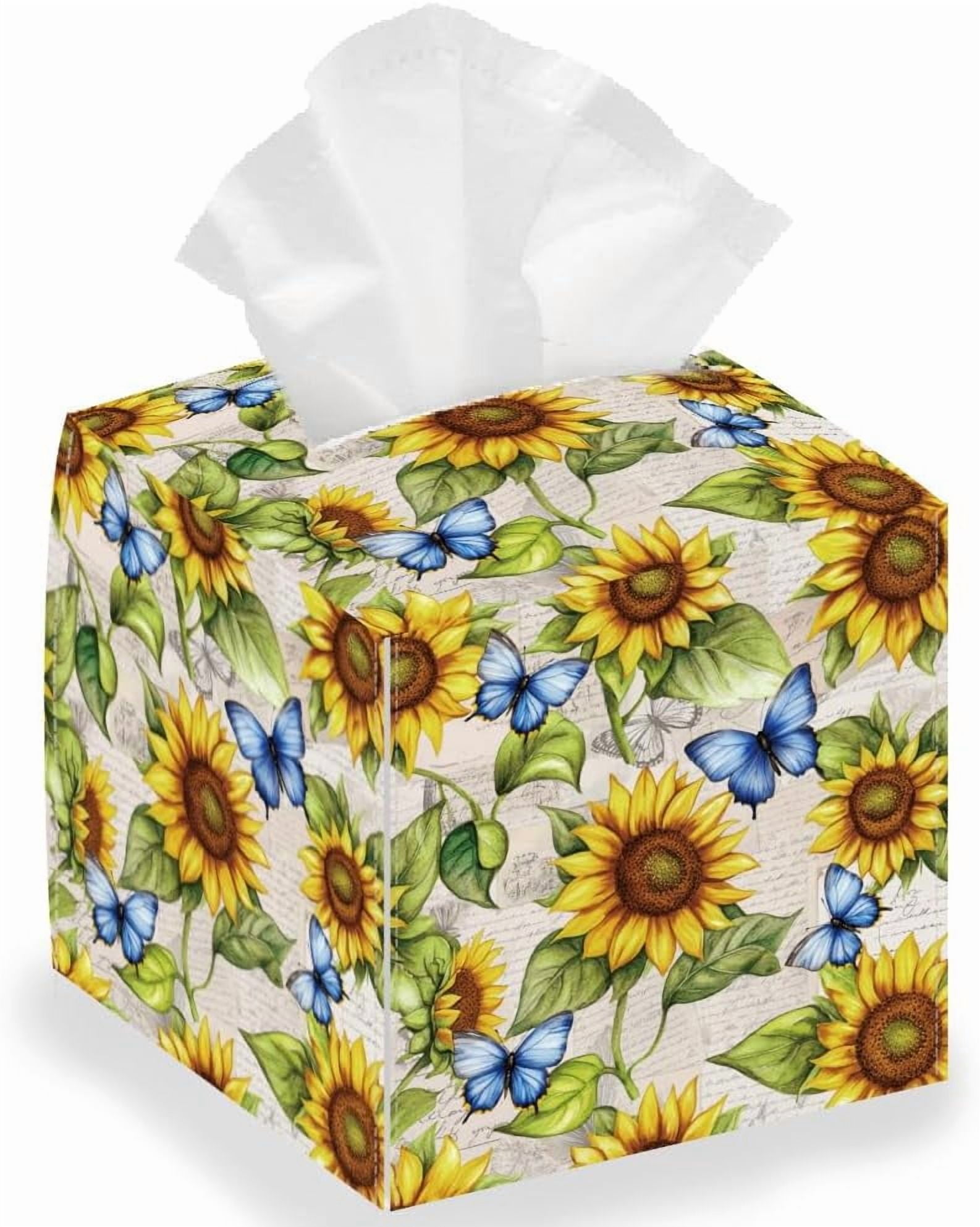 1pc Foldable PU Leather Tissue Storage box Paper Towel Case Container ...