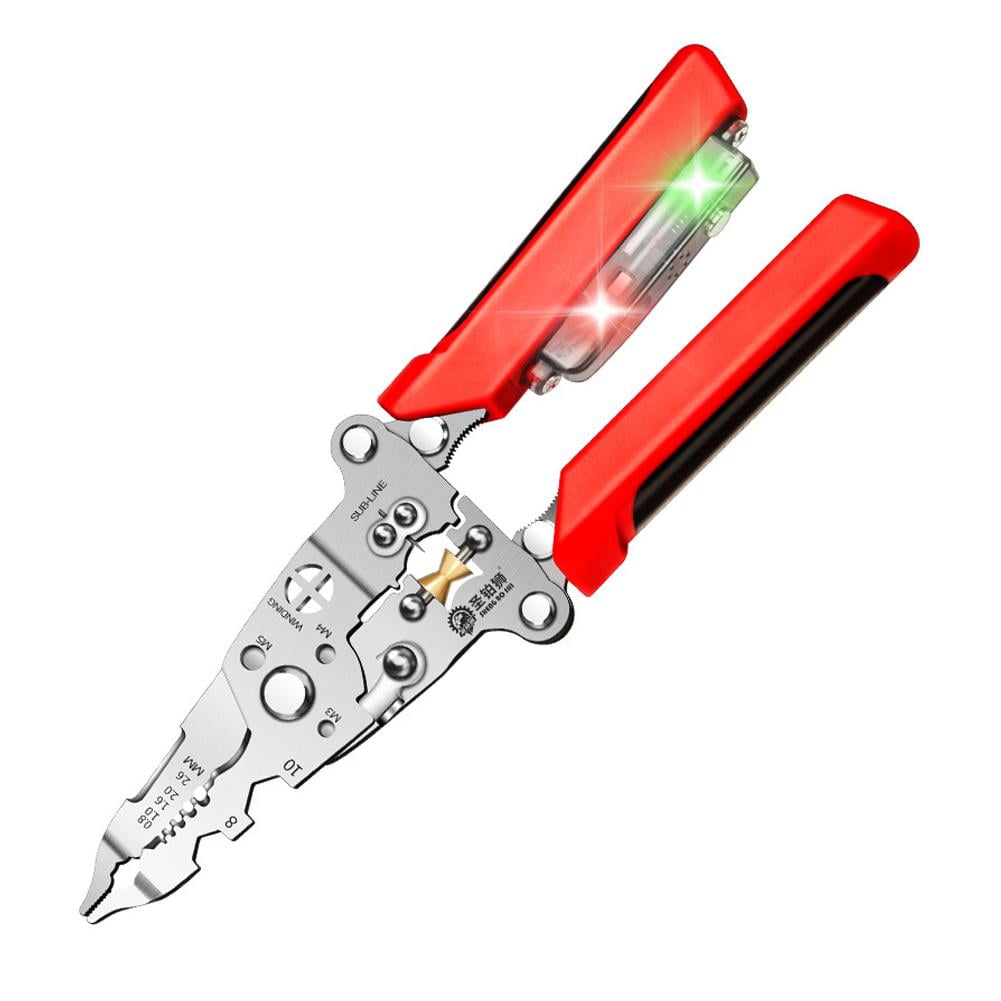 1pc Foldable Voltage Tester Wire Stripper Pliers Multi-Function ...