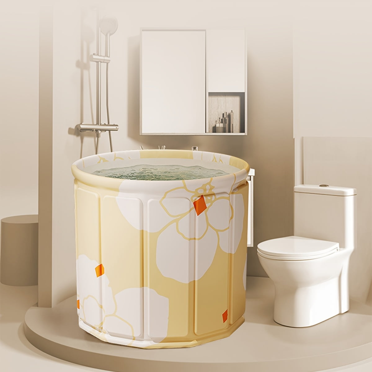 1pc Folding Bathtub - Full-Body Soak, Quick Installation, Space-Saving ...