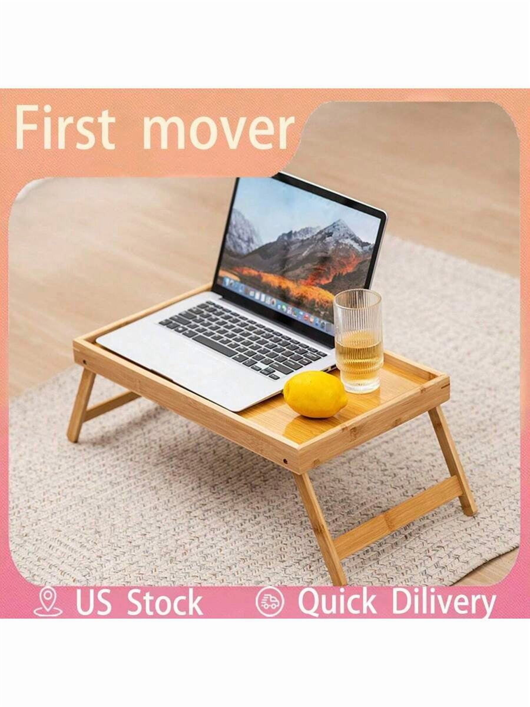 1pc Folding Desk With Foot Tray And Creative Tray, Lazy Bed Table ...