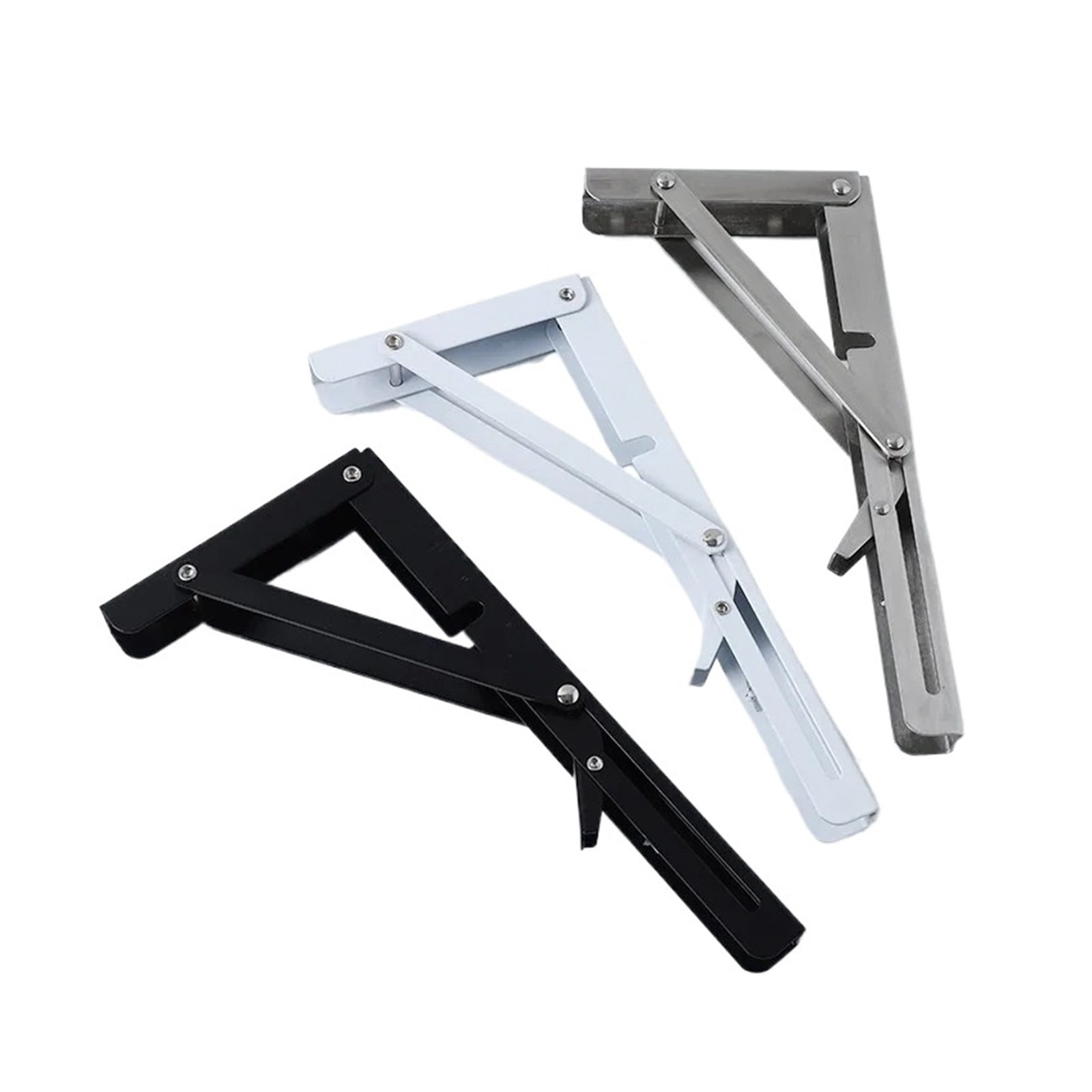 1pc Folding Shelf Brackets Heavy Duty Stainless Steel DIY Wall Mounted ...
