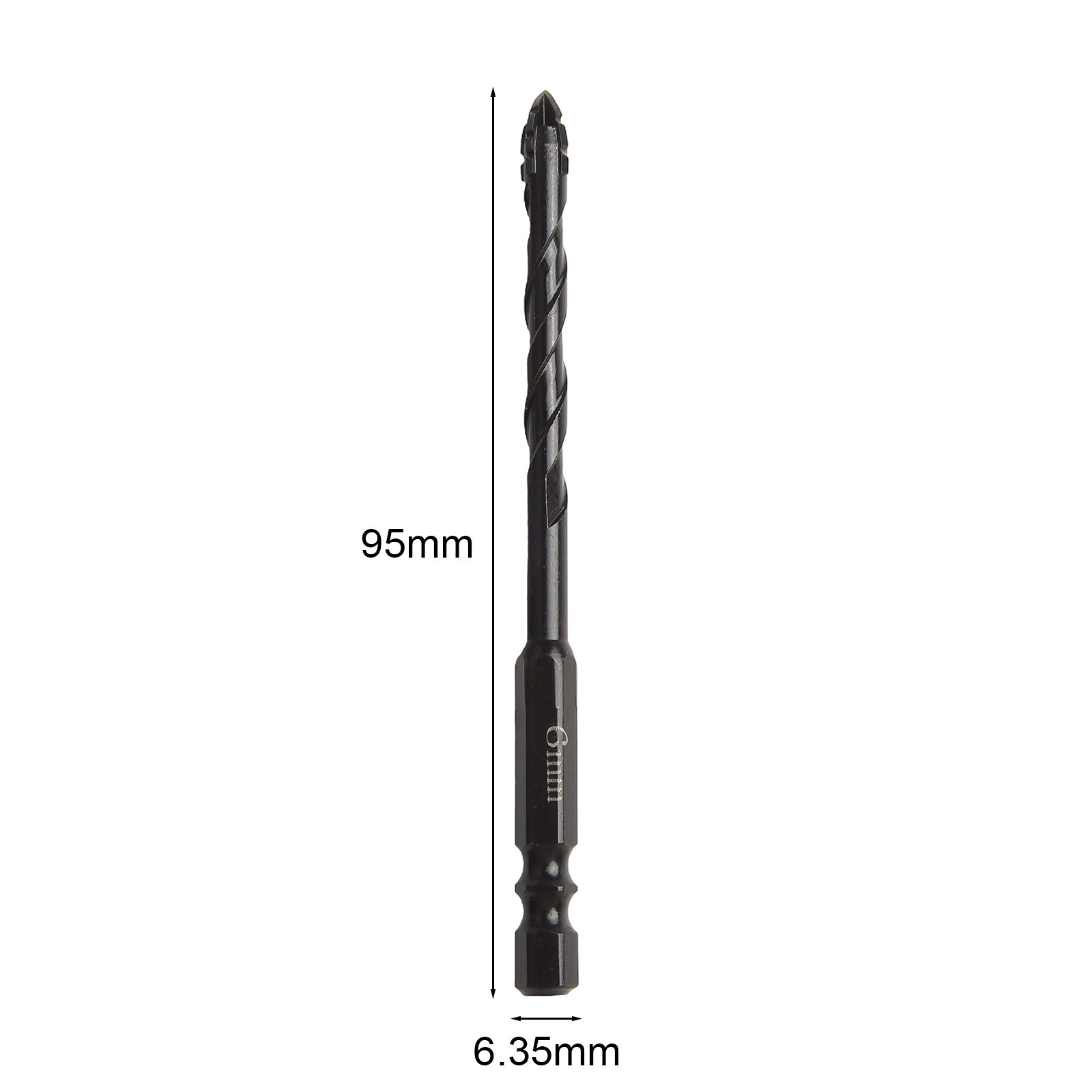 1pc Four-Flute Eccentric Drill Bit For Drilling Glass Tile Hard Plastic ...