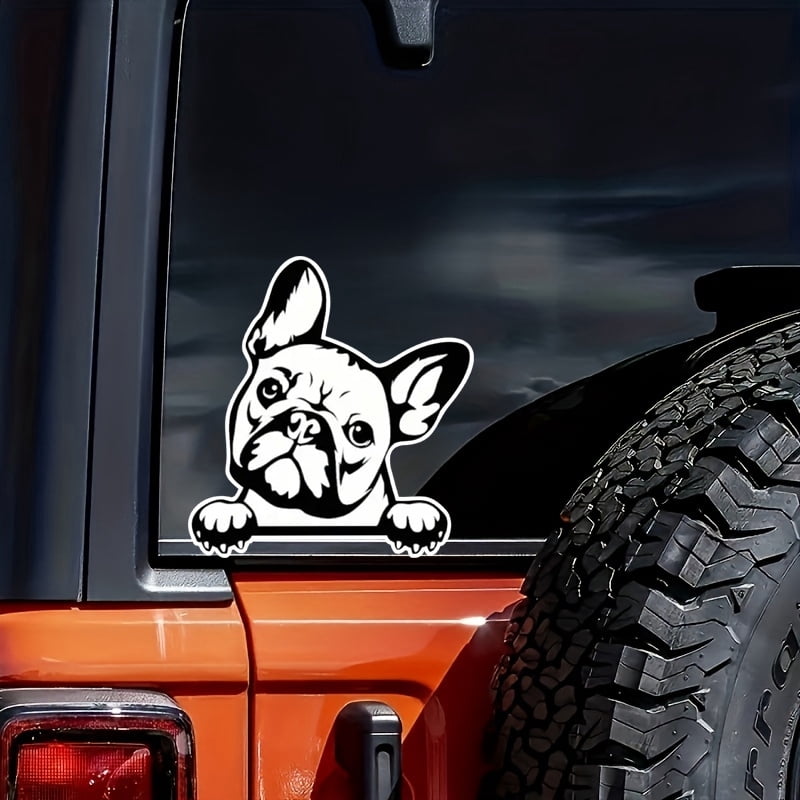 1pc French Bulldog Design Vinyl Car Sticker Popular Premium Decal ...