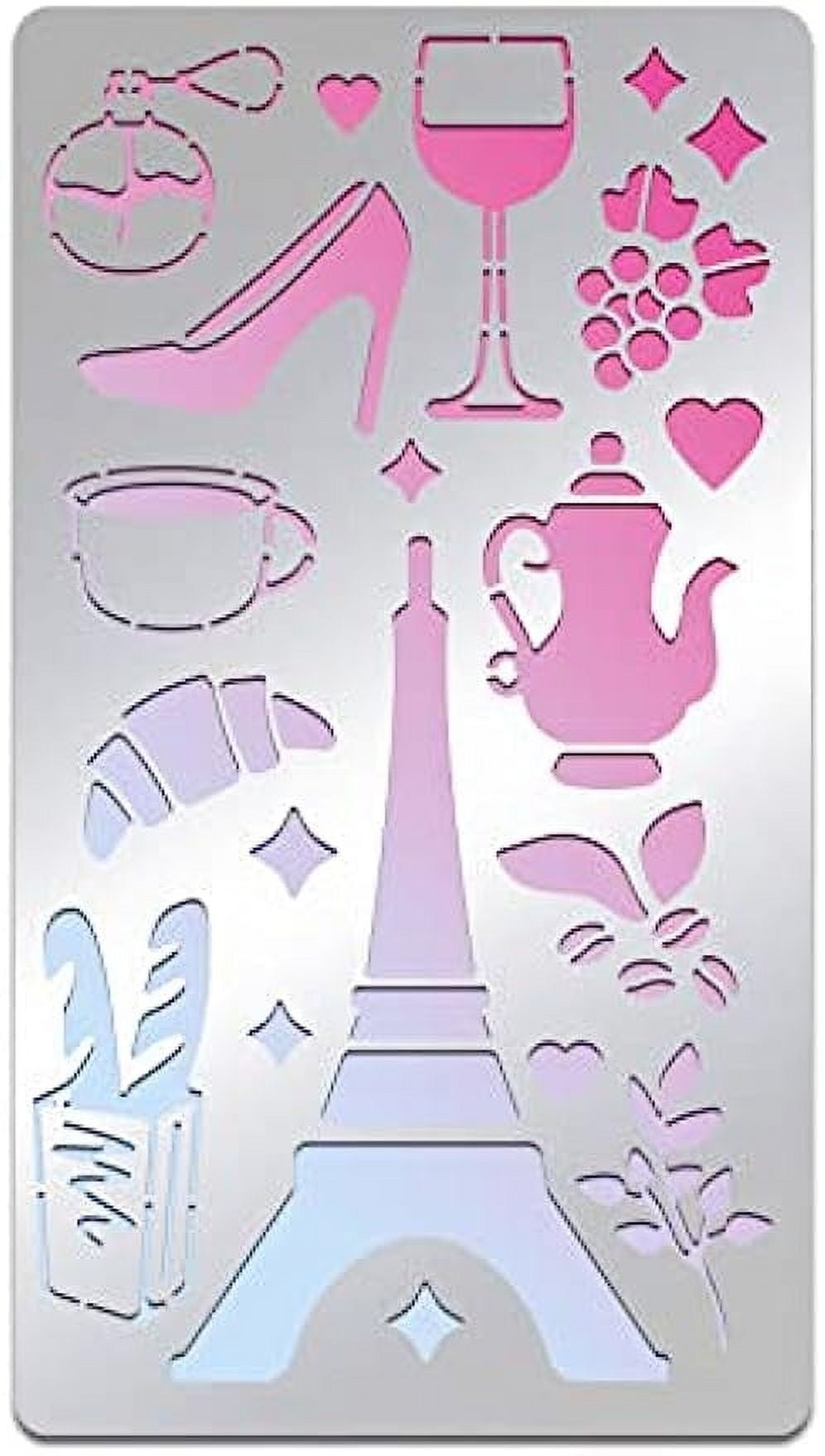 1pc French Elements Stencils Eiffel Tower Stencils Painting Template ...