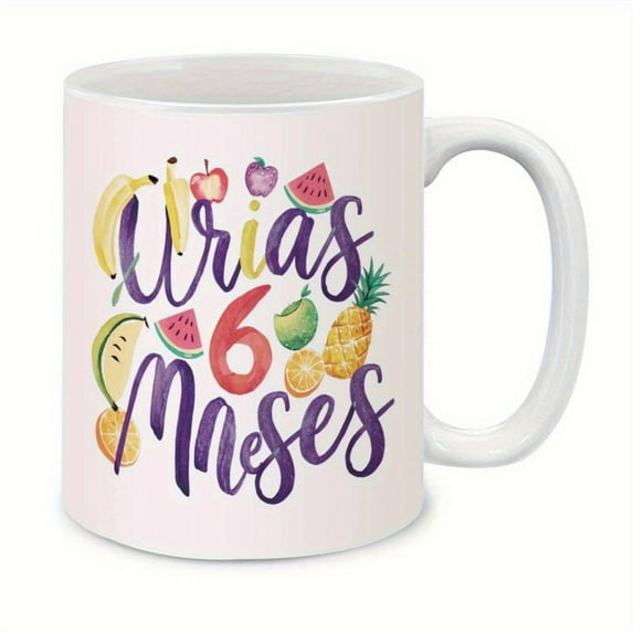 1pc Fruit 6 Mases 11oz Ceramic Coffee Mug Colorful Fruit Design with ...