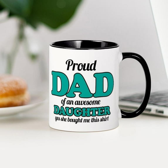 1pc Funny Dad Daughter Mug Proud Dad of an Awesome Daughter Yes She ...