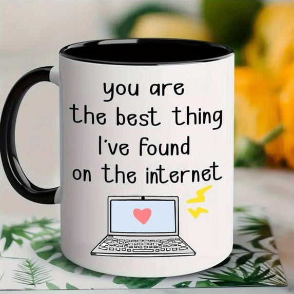 1pc Funny Design Ceramic Coffee Mug Cup Boyfriends Girlfriends Husband ...