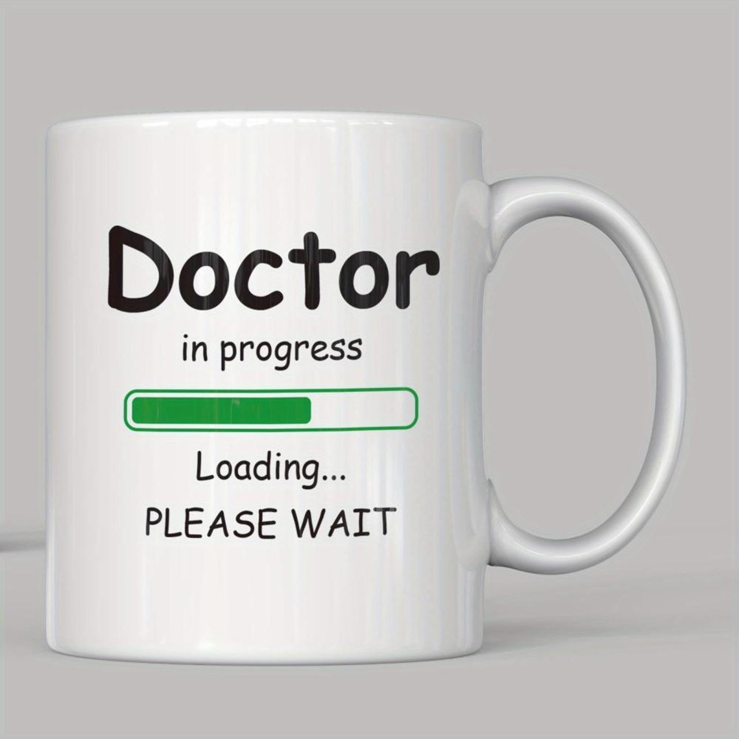 1pc Funny Doctor in Progress Loading Mug PhD Student Graduation Ceramic ...