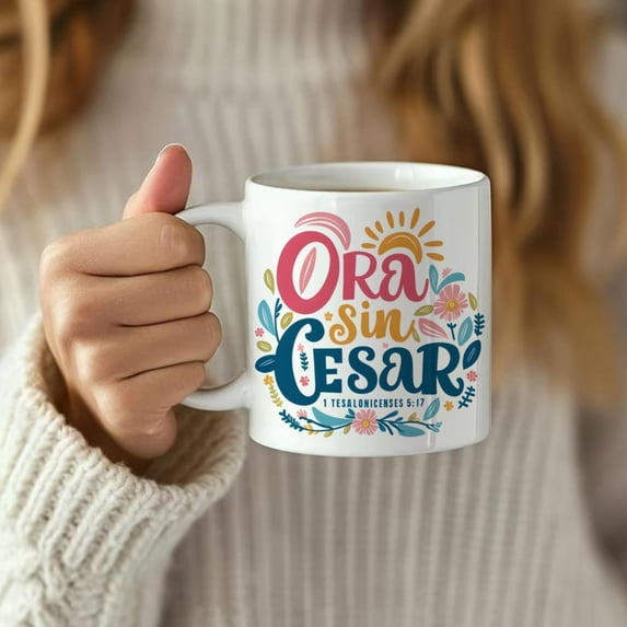 1pc Funny Spanish Religious Coffee Mug Bible Verse Salvador Design ...