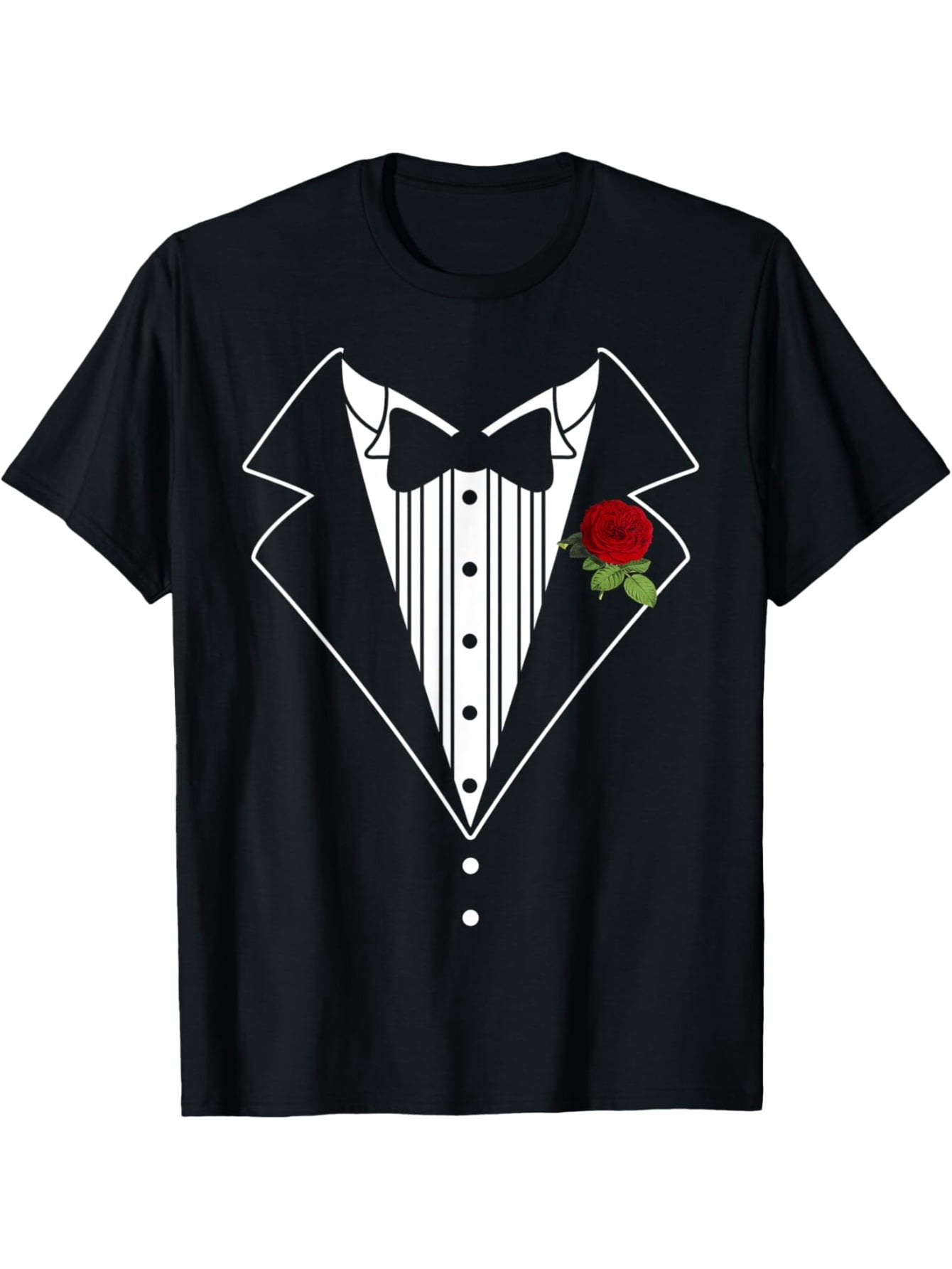 1pc Funny Tuxedo Shirt | Wedding Shirt, Tux Bachelor Prom T-Shirt, Crew ...