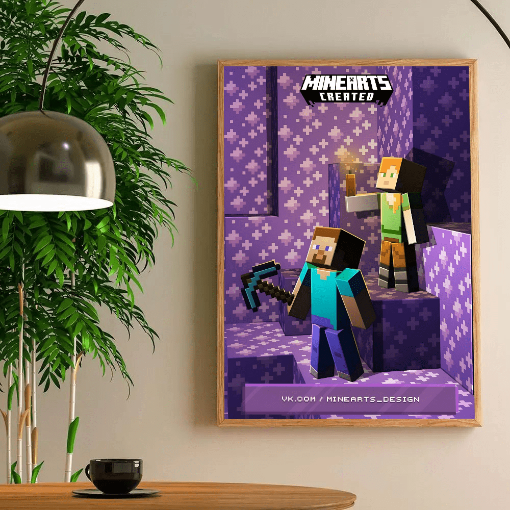 1pc Game M-Minecrafts-s MC Poster HD Posters Home Room Bar Cafe Decor ...