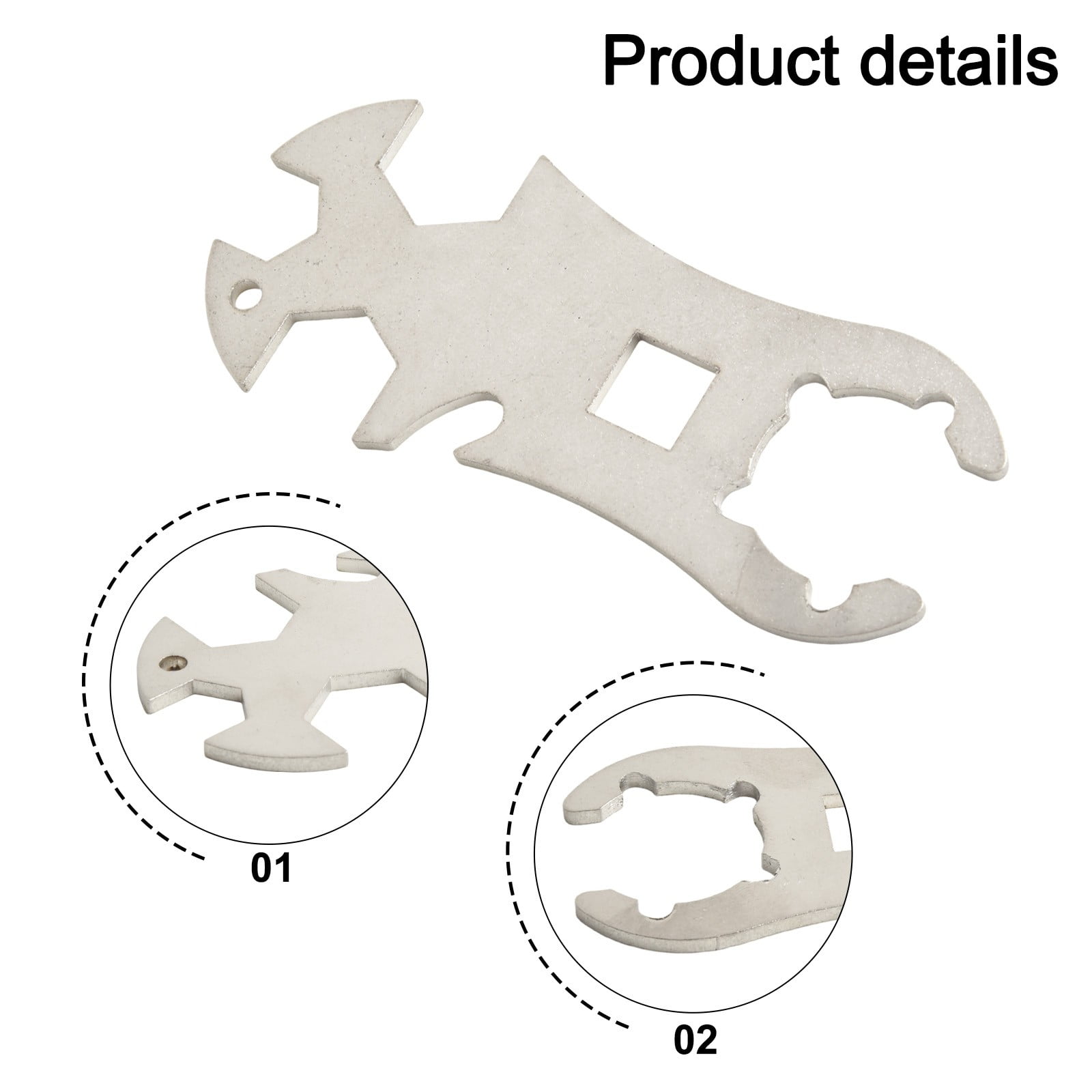1pc Gas Bottle Wrench Stainless Steel Gas Cylinder Wrench For Outdoors ...