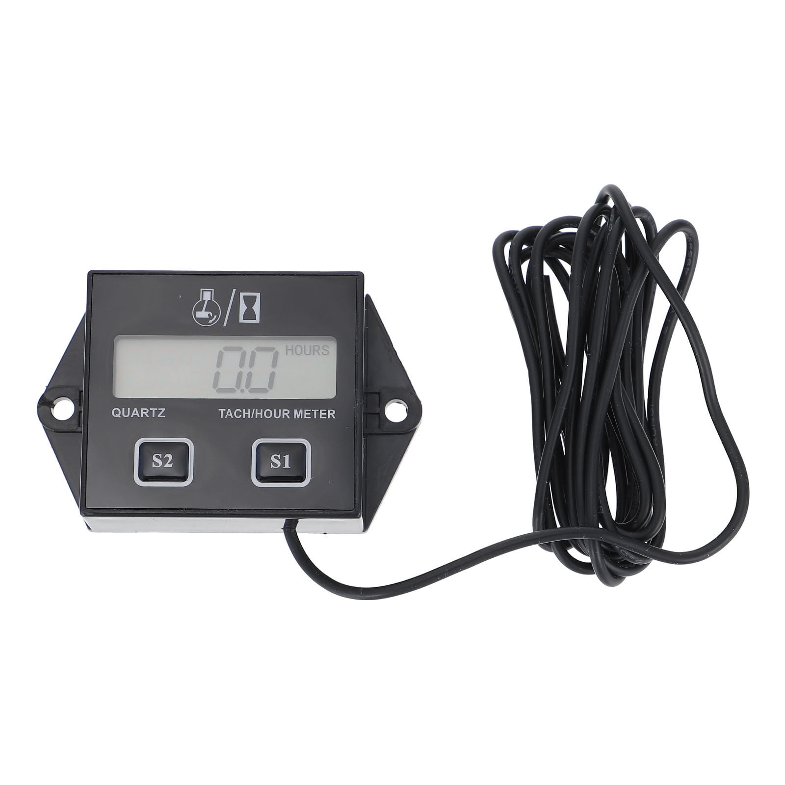 RENACLIPY Engine Meter Tach Hour LCD Display for Motorcycles Racing ...