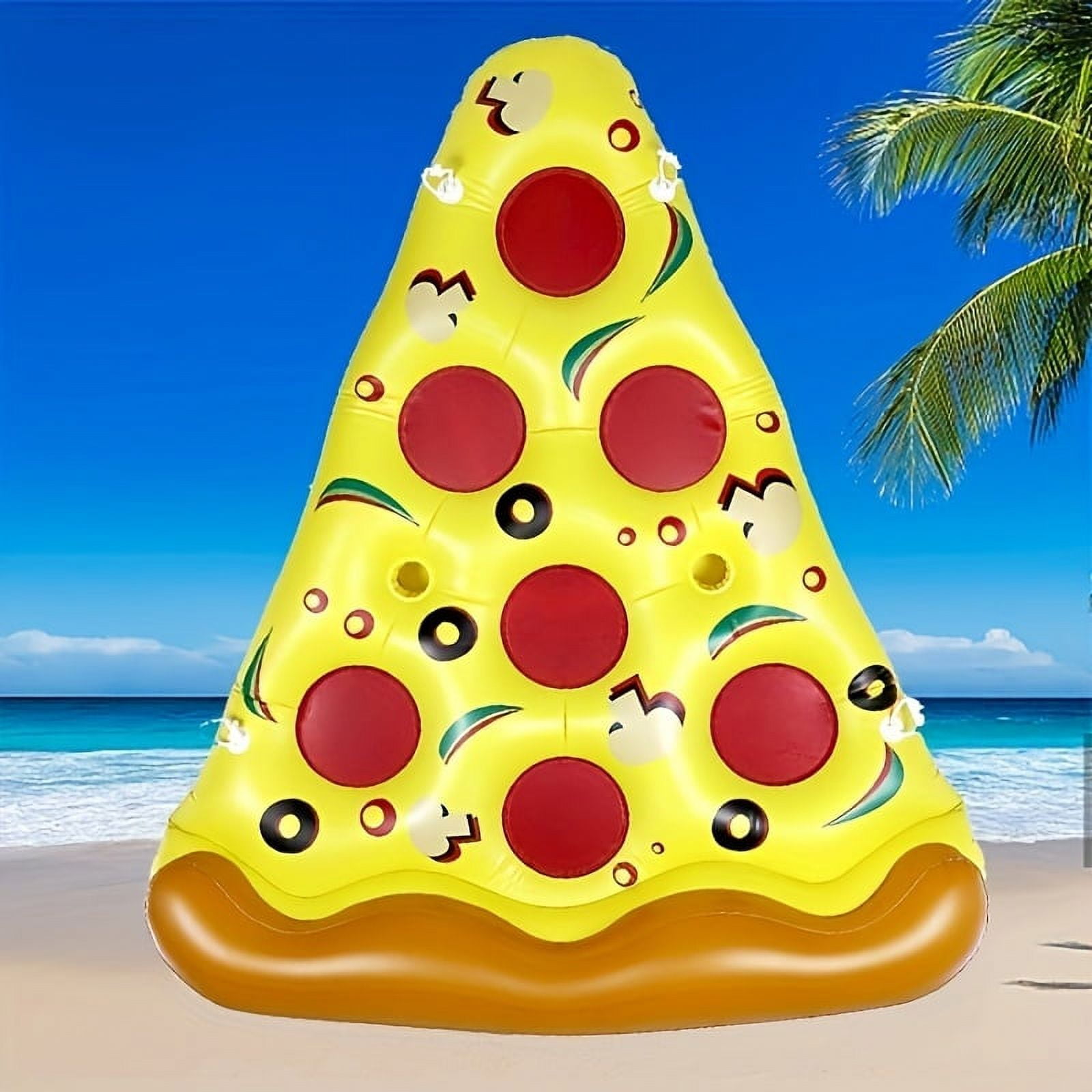 1pc, Giant Pizza Slice Pool Float with Drink Cup Holder for Pool and Beach Entertainment ...