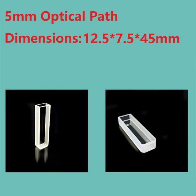 1pc Glass cuvette suitable for 751/722 Spectrophotometer, optical path 10mm-50mm - Walmart.com