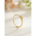 1pc Gold-Tone November (Yellow) Birthstone Ring With Oval Citrine Gem ...